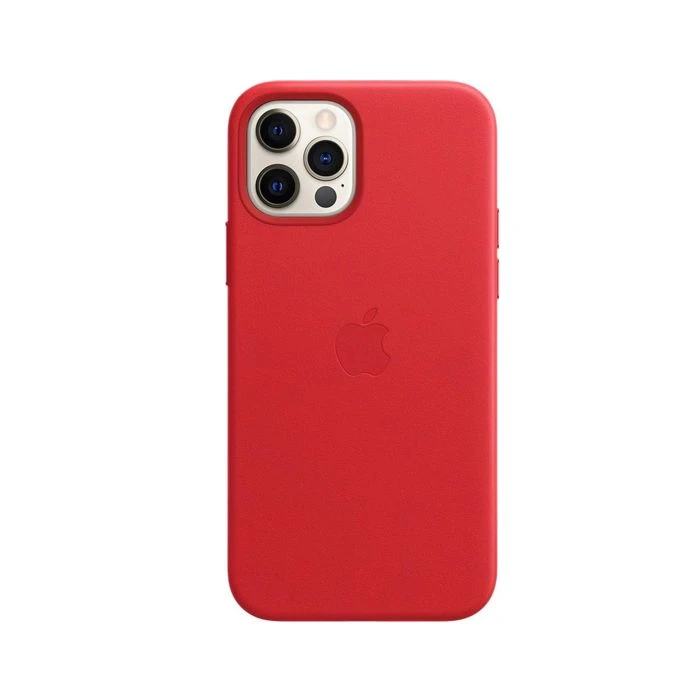 Apple Leather MagSafe Case iPhone 12 Pro Max Red